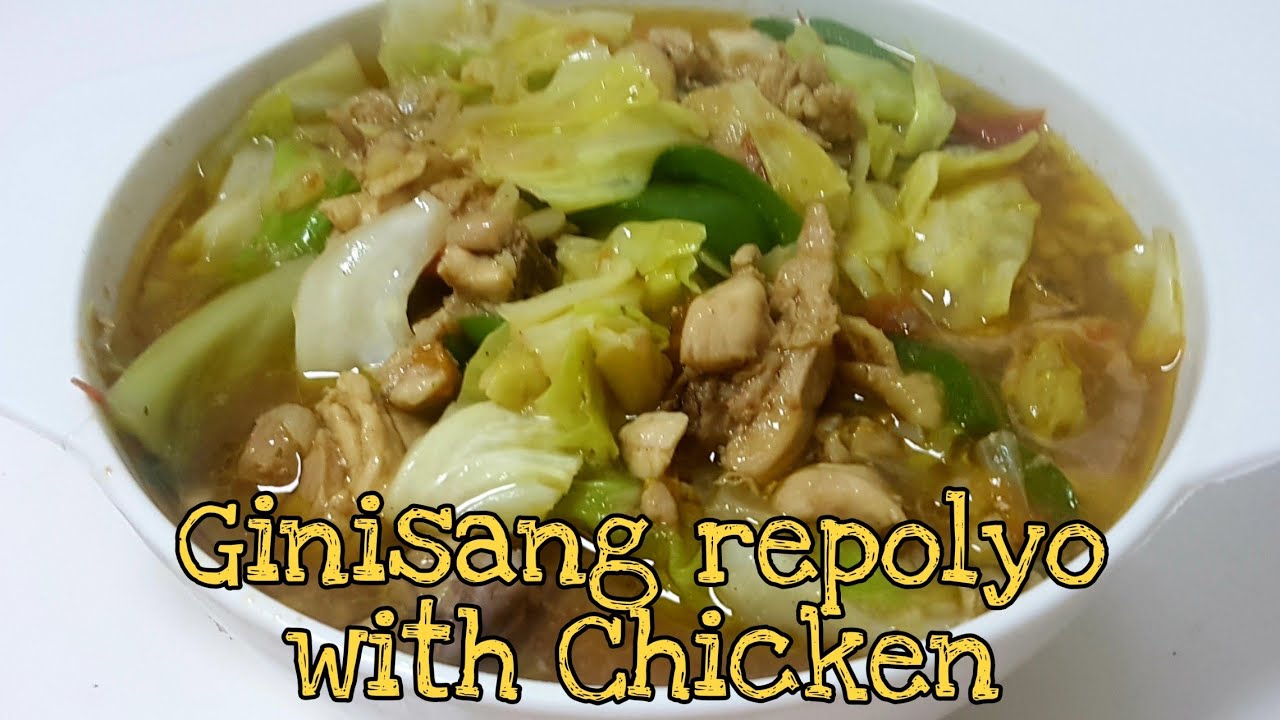 How to cook Ginisang Repolyo with Chicken | easy recipe | easy cooking ...