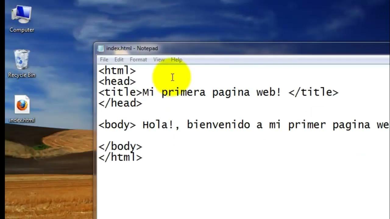 ¿Como crear una página web completa en HTML? Paso a paso. - YouTube