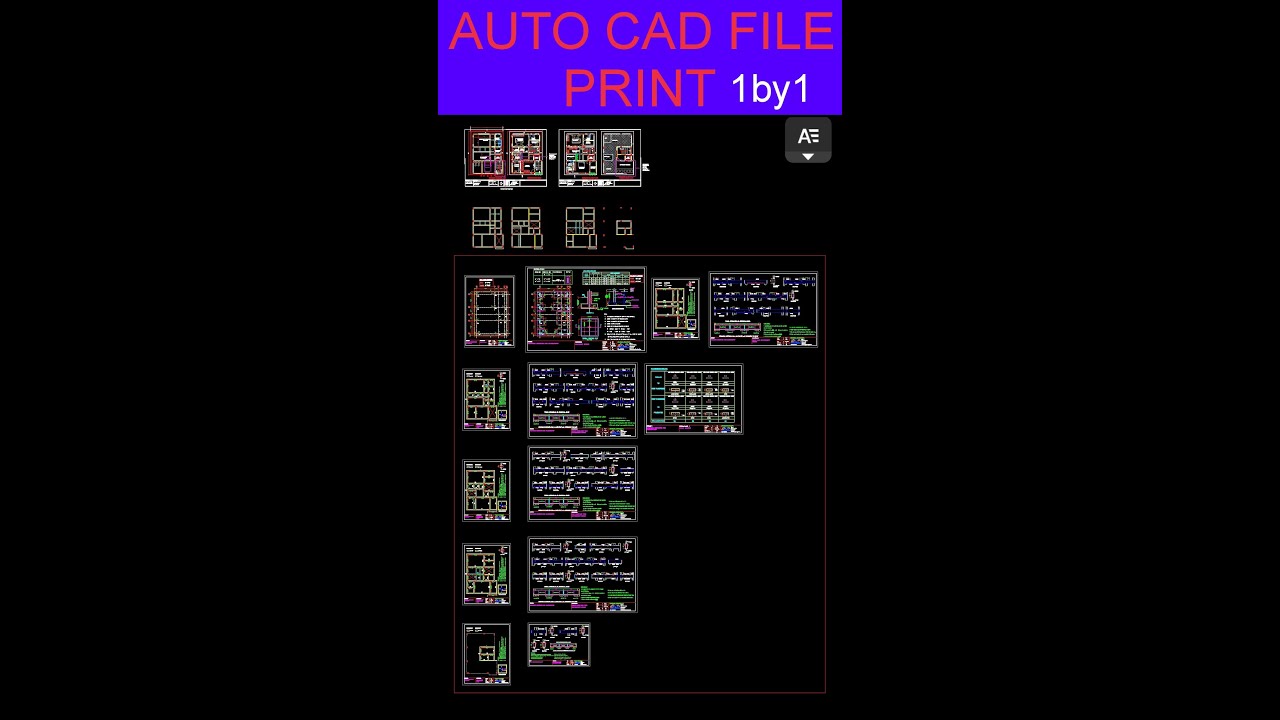 How to Print Drawing with Proper Scale #1:1 in Auto Cad #Auto Cad File ...