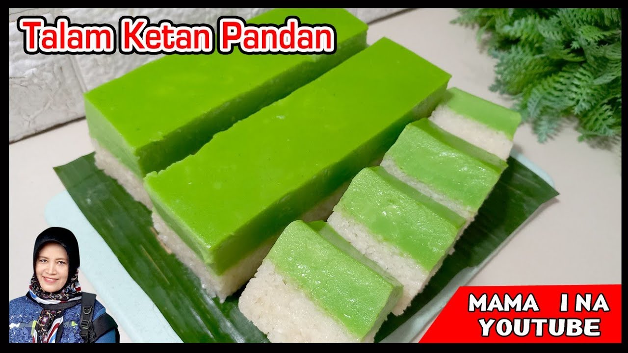 Resep dan Rahasia buat Talam ketan pandan yang wangi dan lembut. - YouTube