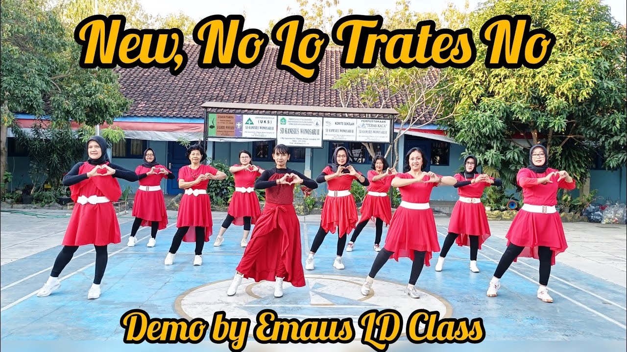 New, No Lo Trates No (Line Dance) || Demo by Emaus LD Class - YouTube