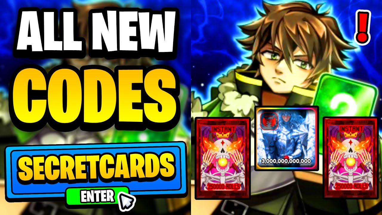 *NEW* ALL WORKING CODES FOR ANIME CARD CLASH! Roblox Anime Card Clash ...