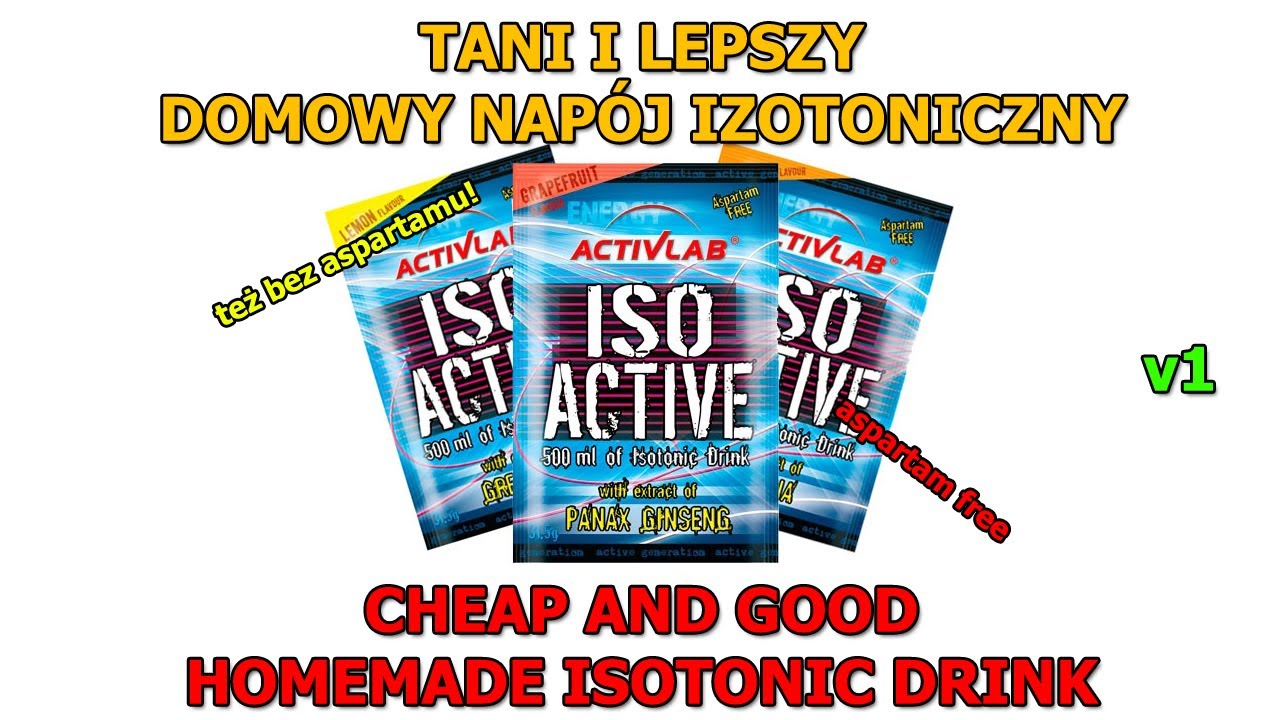 #4 Tani, domowy napój izotoniczny / Homemade DIY Isotonic drink! Good ...