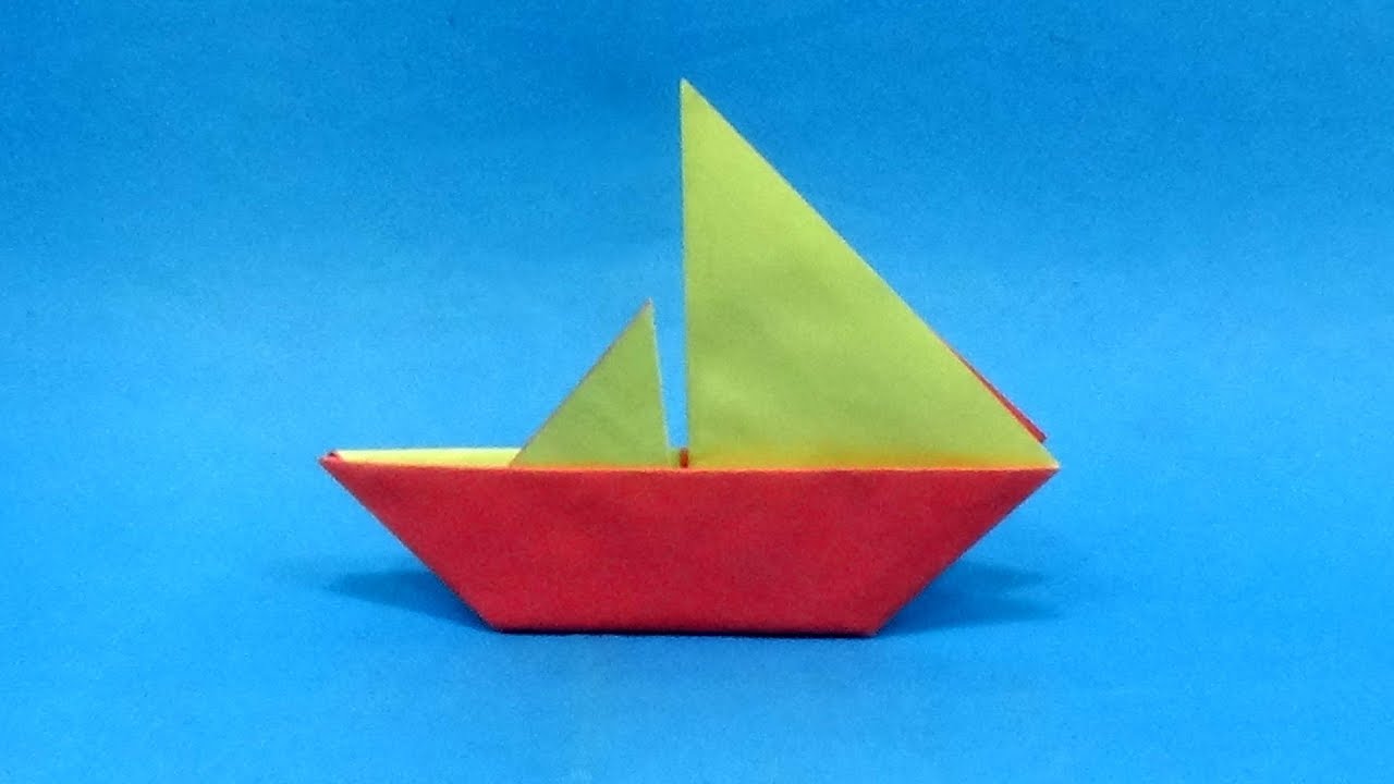 Paper Sail Boat Making - How To Make a 2D Paper Boat Easily - Origami ...