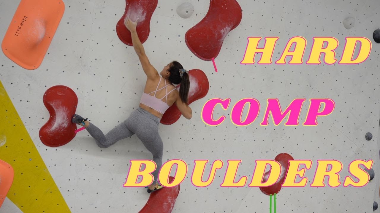 Getting crushed on hard comp boulders - YouTube
