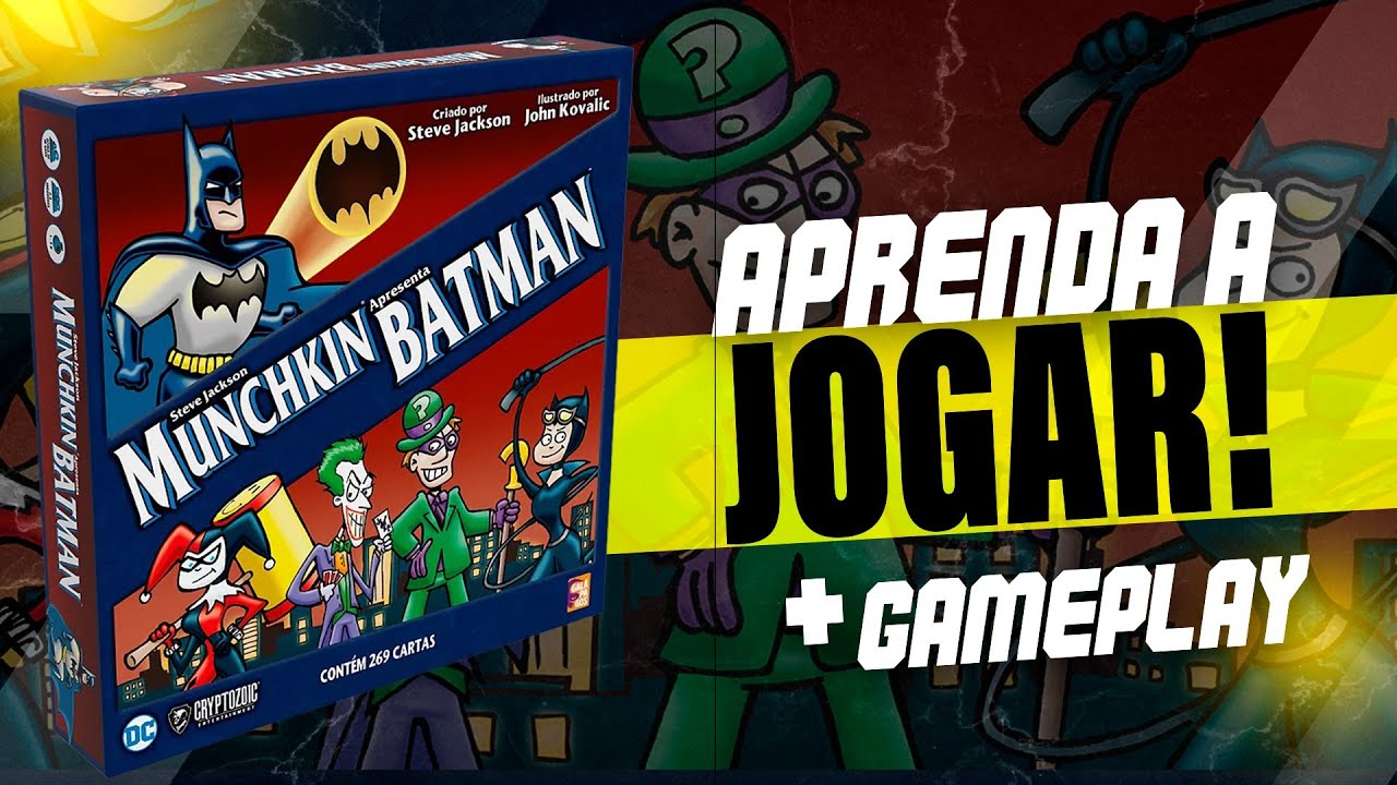 MUNCHKIN BATMAN | Gameplay | Aprenda Jogando - YouTube