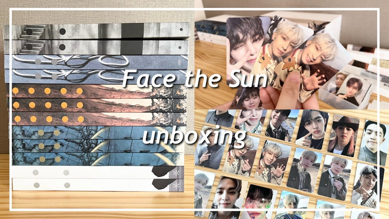 SEVENTEEN ￤ Face the Sun unboxing 🌗 ￤ アルバム開封動画 ⸝⋆ ︴ 세븐틴 개봉 동영상 - YouTube