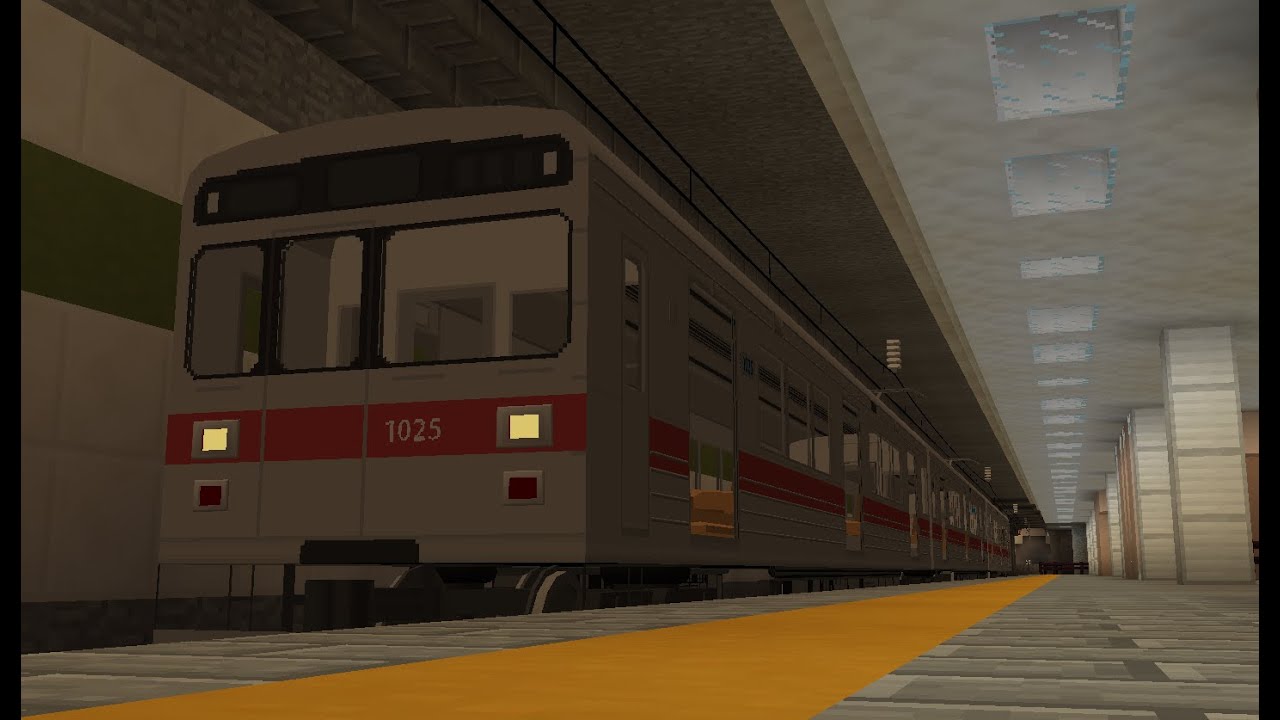 【マインクラフト】地下に響く東洋GTO(RealTrainMod) - YouTube