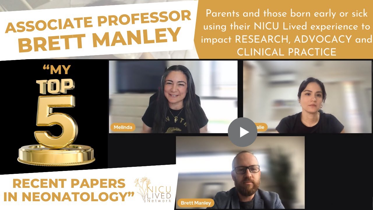 "LESS IS MORE : My Top 5 Recent Papers in Neonatology" with Associate ...