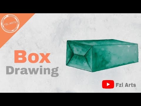 How to draw box | easy | step by step | Still life drawing | Student ...