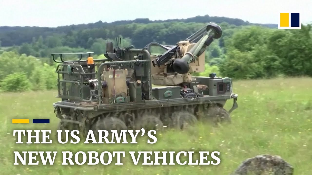 US Army shows off remote-controlled military trucks during ...