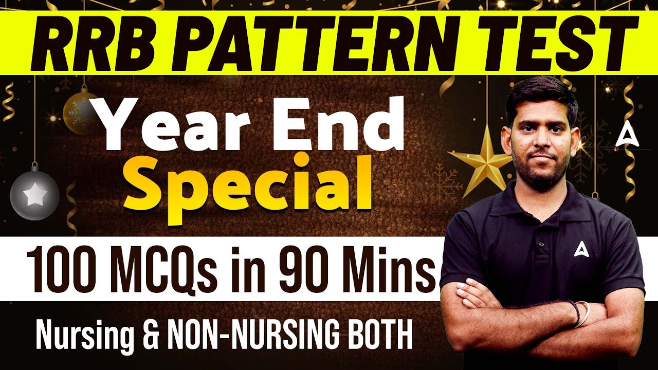 RRB Nursing Superintendent Test Paper | 100 MCQs in 90 Mins | RRB ...