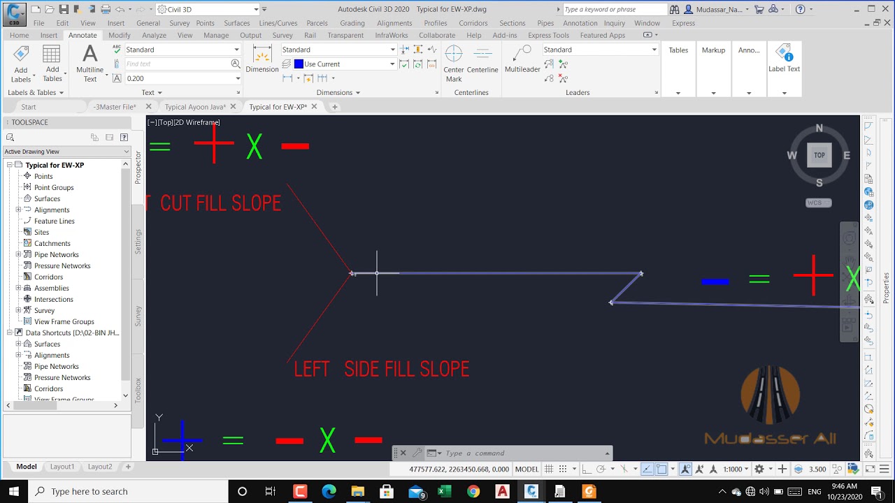 Add Slope in Earth Work Program in Urdu-Hindi_11 - YouTube