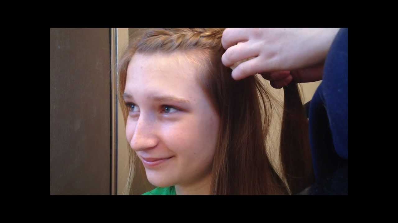 How to French Braid your Bangs ♥ - YouTube