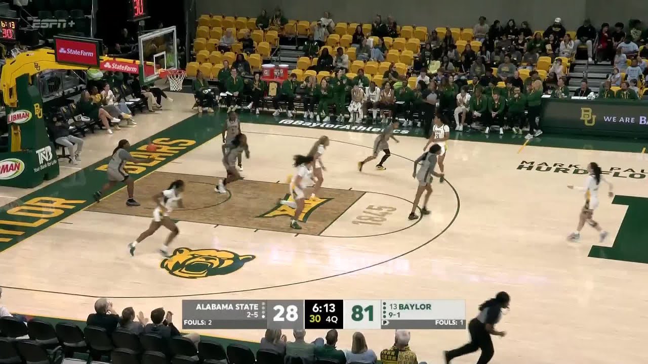 Baylor Basketball (W): Kiersten Johnson Highlights (19 PTS) vs. Alabama ...