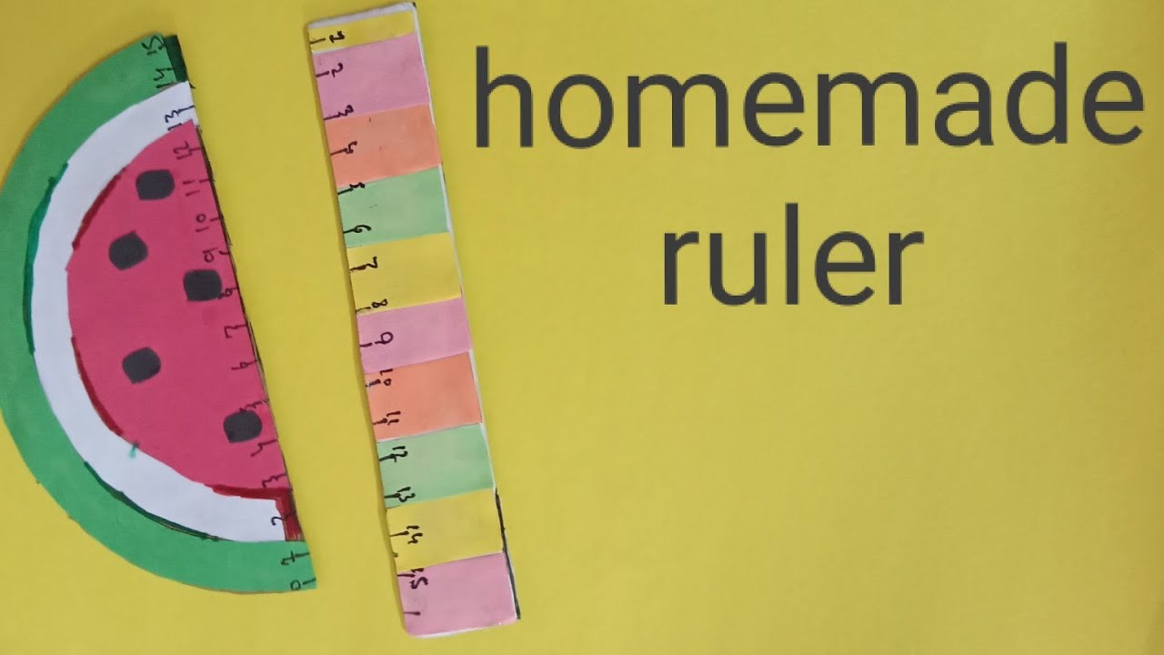 How to make cardboard ruler - YouTube