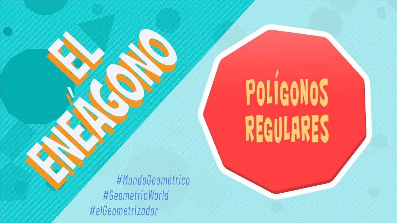 Eneágono regular. 2 formas de cómo trazarlo. - YouTube