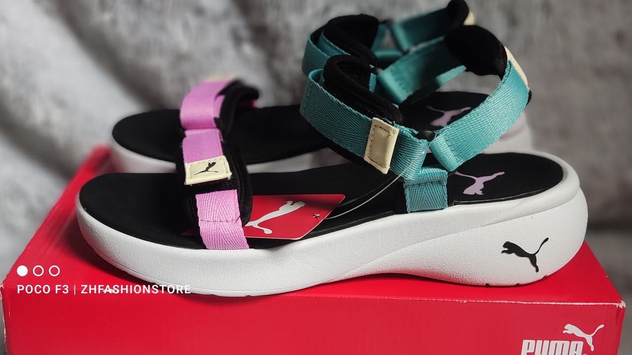 review dan unboxing puma sportie vola omauve - YouTube