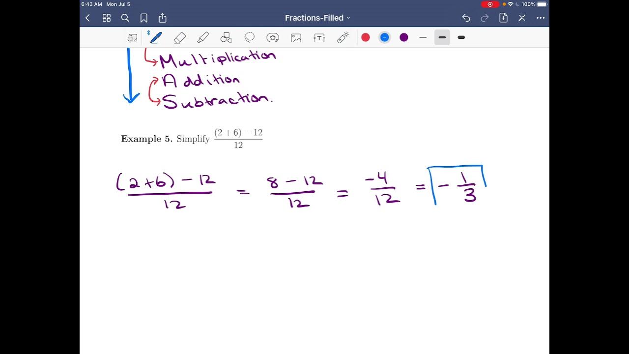 PreCalculus Review - Fractions - YouTube