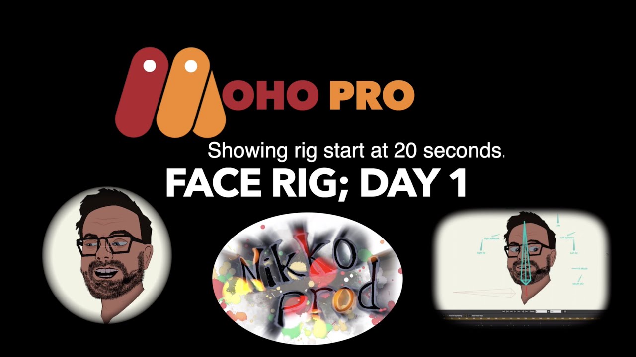 Moho Pro 12: Face Rig. Day One. Animation. - YouTube