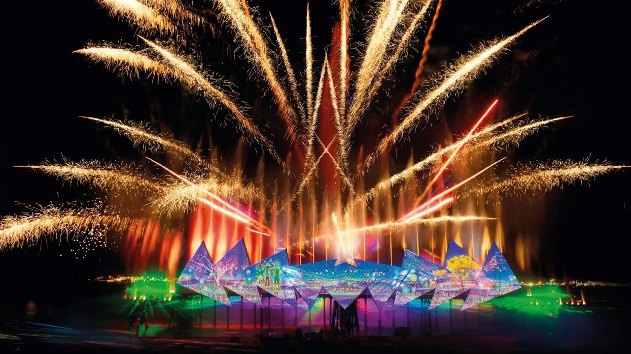 SINGAPORE (PART 2 )WINGS OF TIME - SENTOSA LIGHT SHOW - YouTube