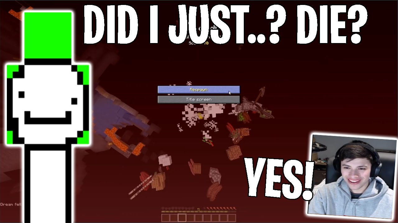 Dream Being Bad at Minecraft for 8 Minutes Straight - YouTube