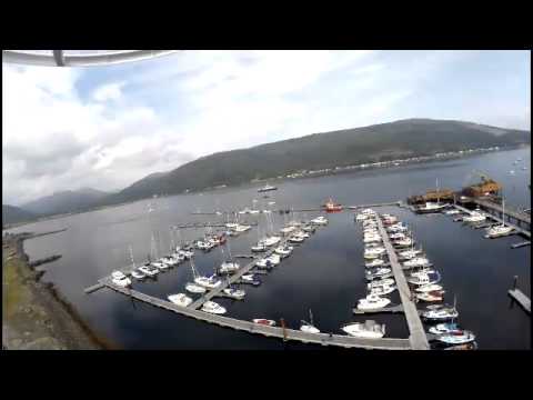 Holy Loch Marina aerial view from a DJ Phantom2 and GOPRO3+ - YouTube