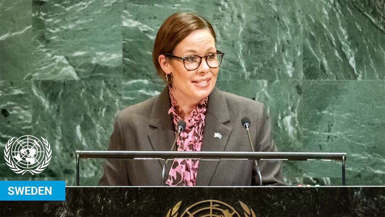 🇸🇪 Sweden - Foreign Minister Addresses United Nations General Debate ...