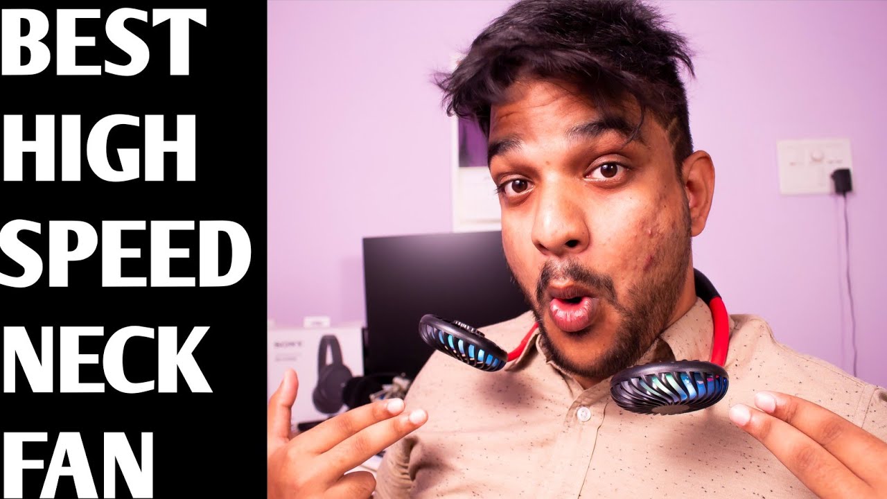 Neck Fan Unboxing|Portable Neck Fan|Sports wear Aromatherapy Neak Fan ...