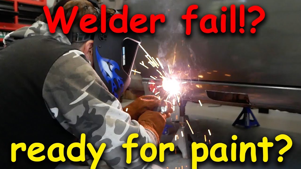 REMOVING RUST and FAILING at WELDING patch panels on my car | body work ...