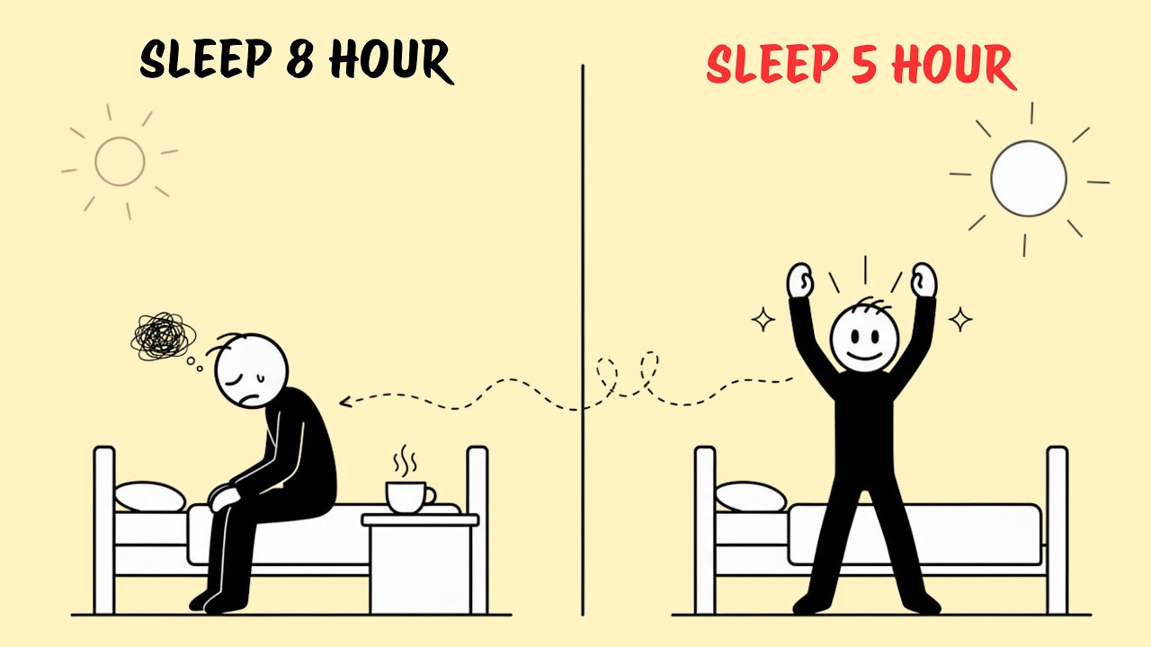 How to Sleep LESS hours and wake up FRESH (Science-Backed) - YouTube