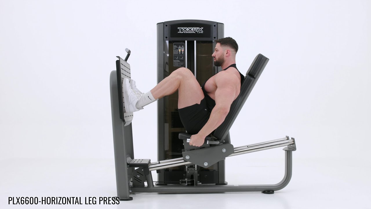 TOORXPROFESSIONAL - PLX 6600 HORIZONTAL LEG PRESS - AVANT LINE - PIN LOADED - YouTube