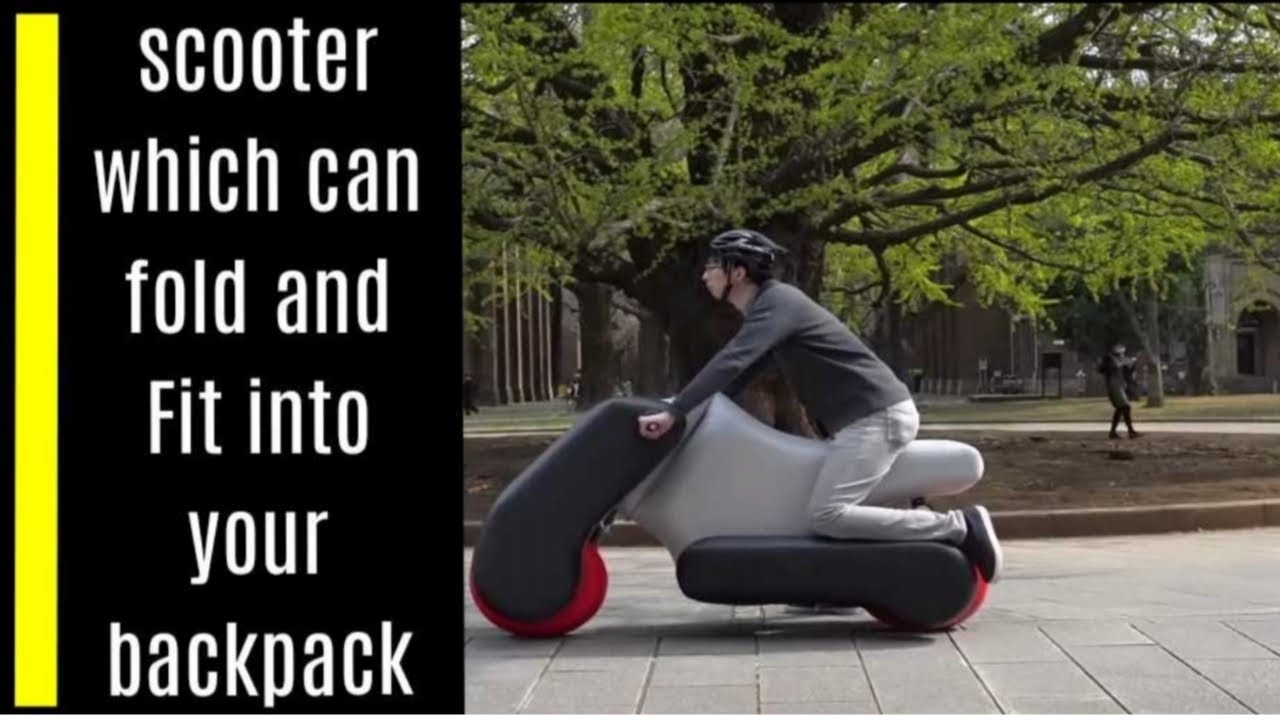 Poimo, a clever inflatable scooter developed at the University of Tokyo ...
