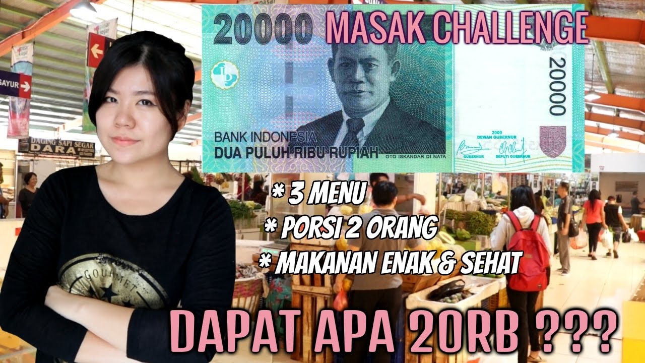 CHALLENGE MASAK 20RB RUPIAH - YouTube