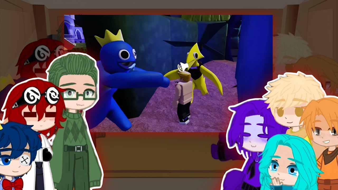 Rainbow Friends react to Funny Moments in Rainbow Friends Chapter 2 ...