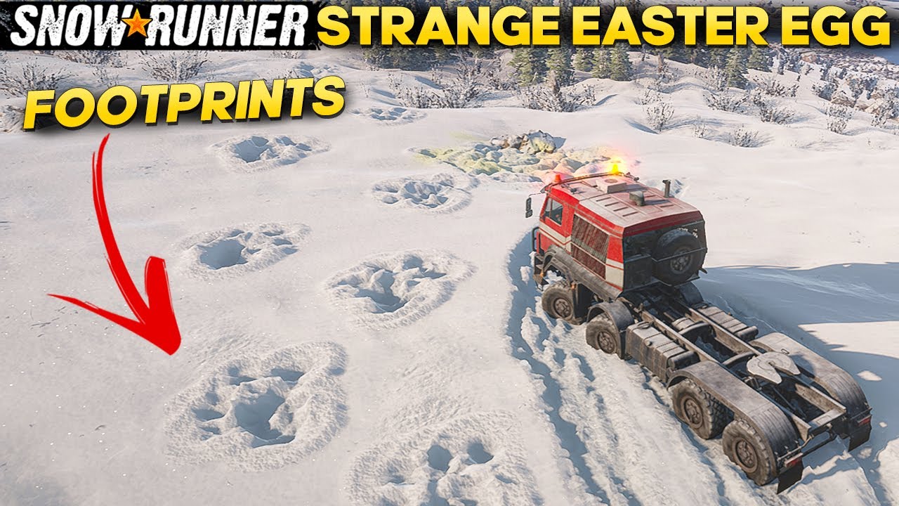 Strange Footprints in SnowRunner Easter Egg With Yellow Snow Overview ...