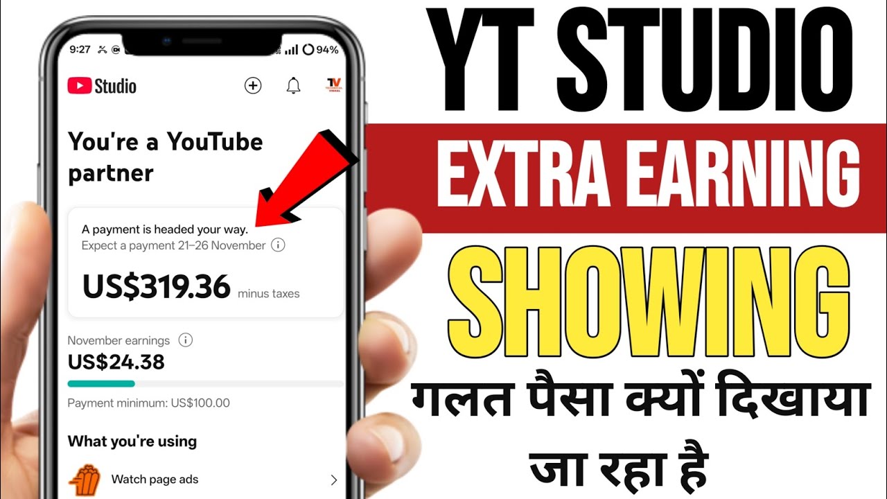 YT Studio Wrong Earning Showing ? Extra Earning Problem 2025 | Yt ...