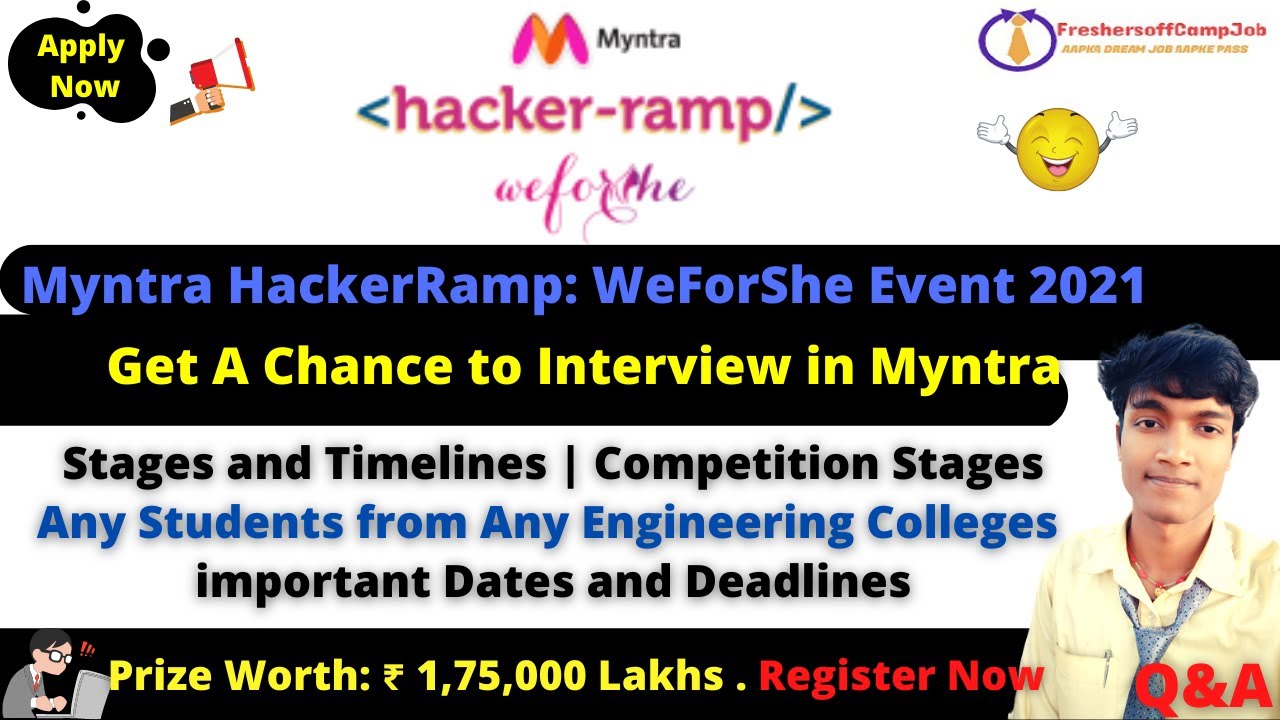 Myntra Online Hackathon Event 2021 | HackerRamp: WeForShe Event | B ...