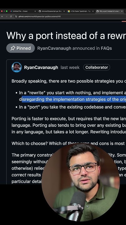 TypeScript Rewrite vs Port - Why they Ported to Golang? - #typescript #javascript # ...