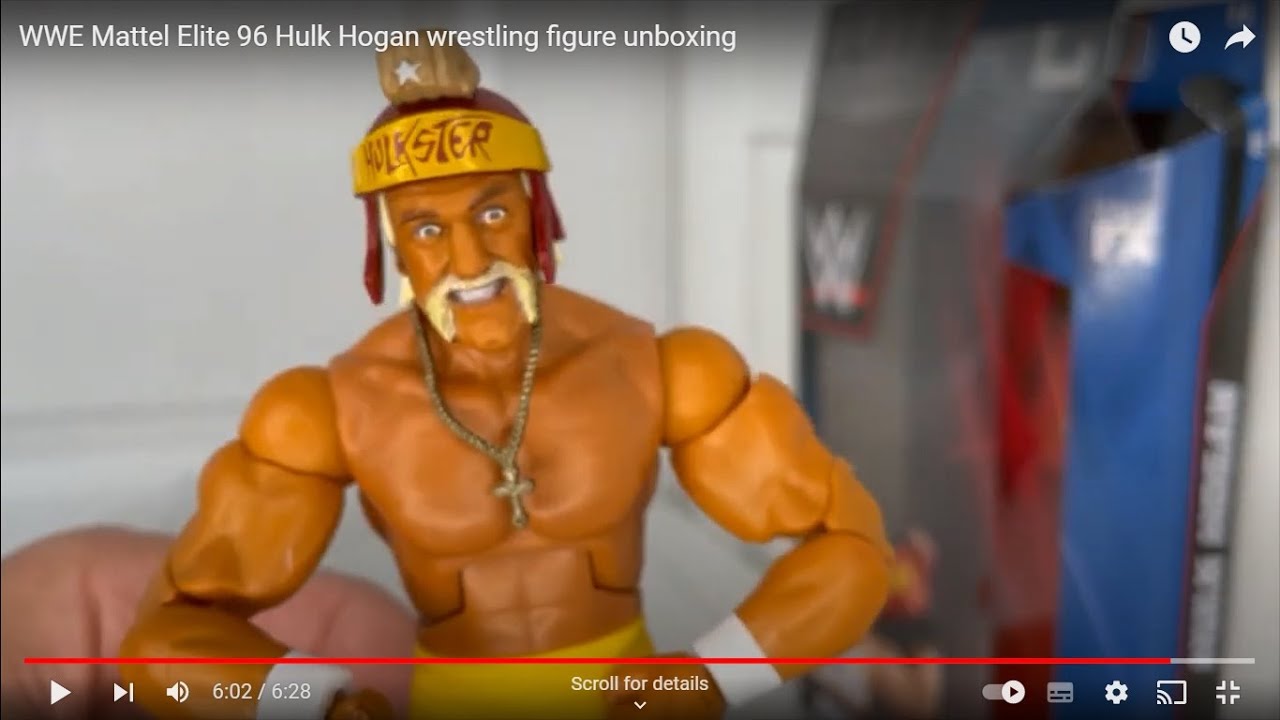 WWE Mattel Elite 96 Hulk Hogan wrestling figure unboxing - YouTube
