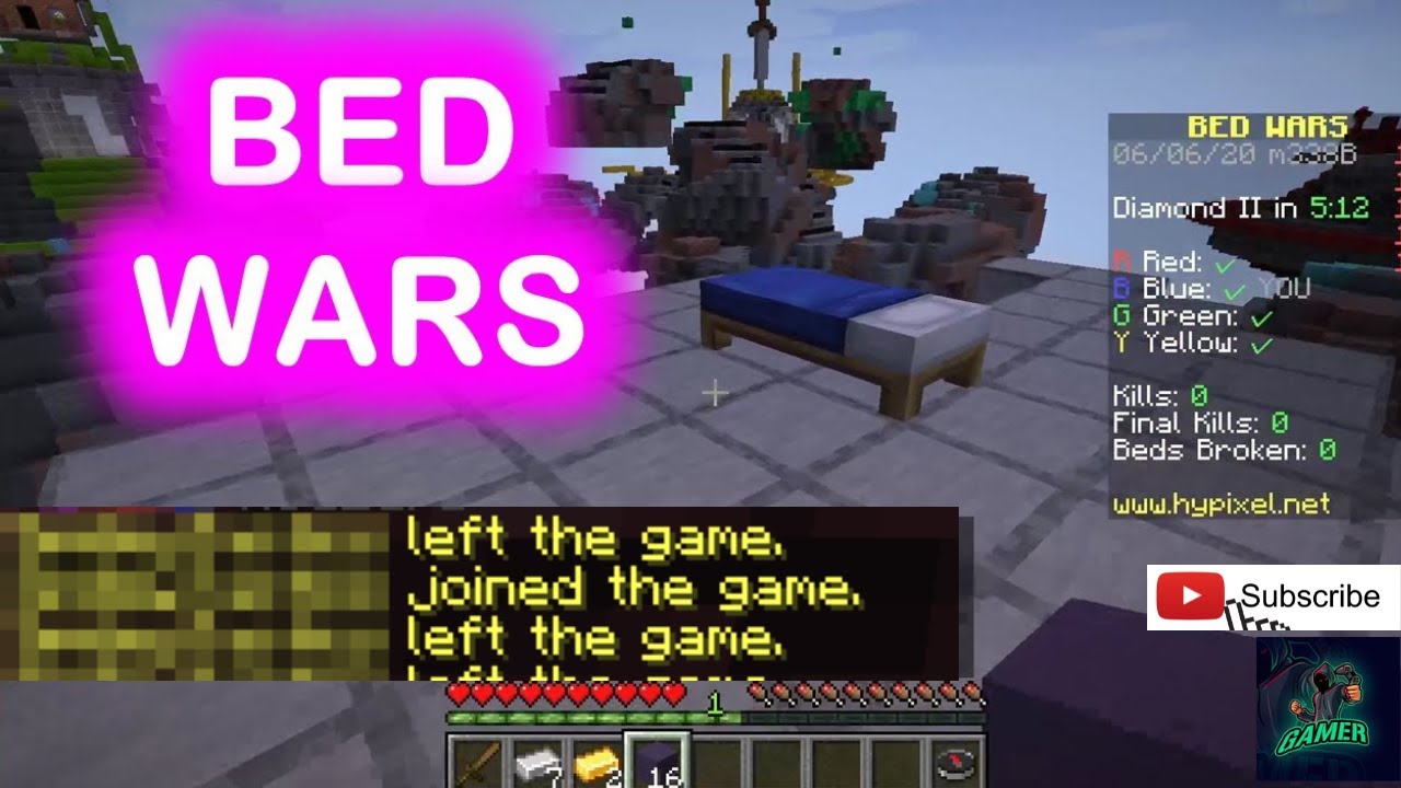 All Players Disconnected from game in Minecraft Bedwars (EASY WIN) - YouTube