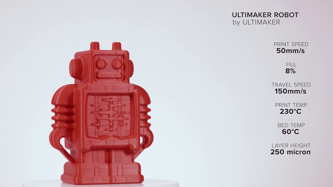Huge 3D Printed Ultibot - Ultimaker: 3D Printing Timelapse - YouTube