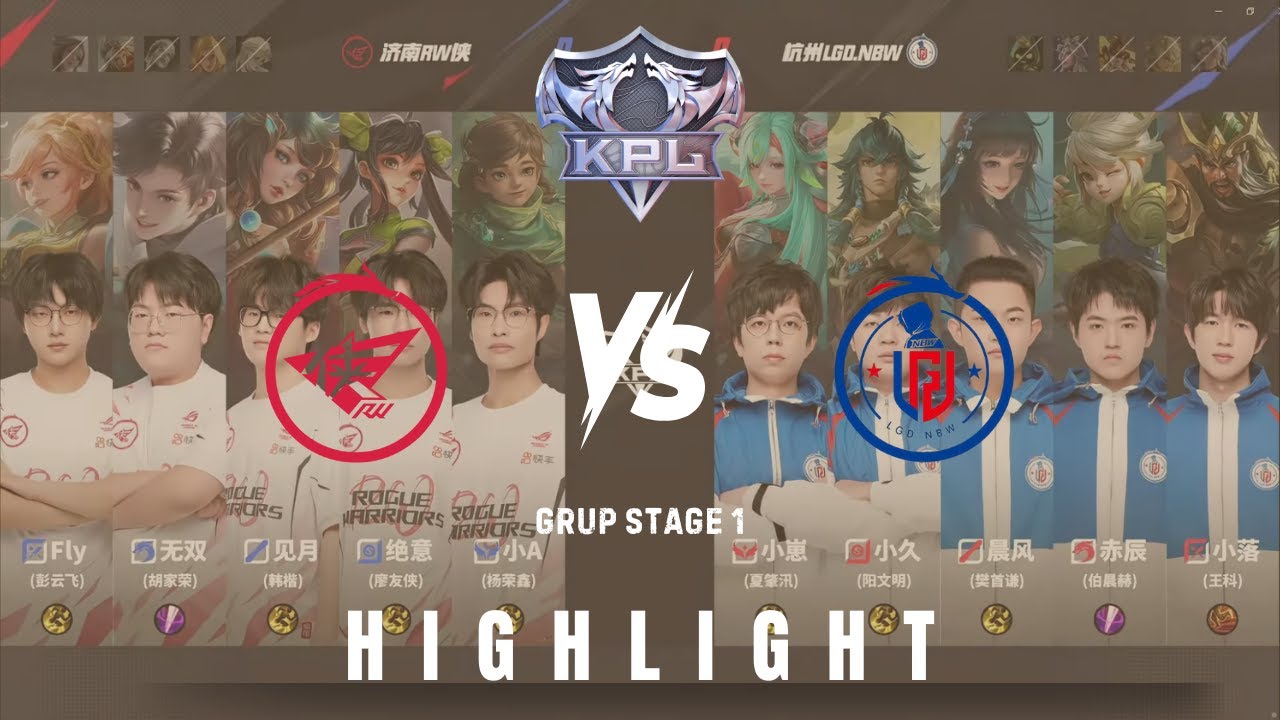 China's biggest Honor of Kings tournament KPL 2025 : RW VS LGD.NBW (King Pro League Spring 2025 ...