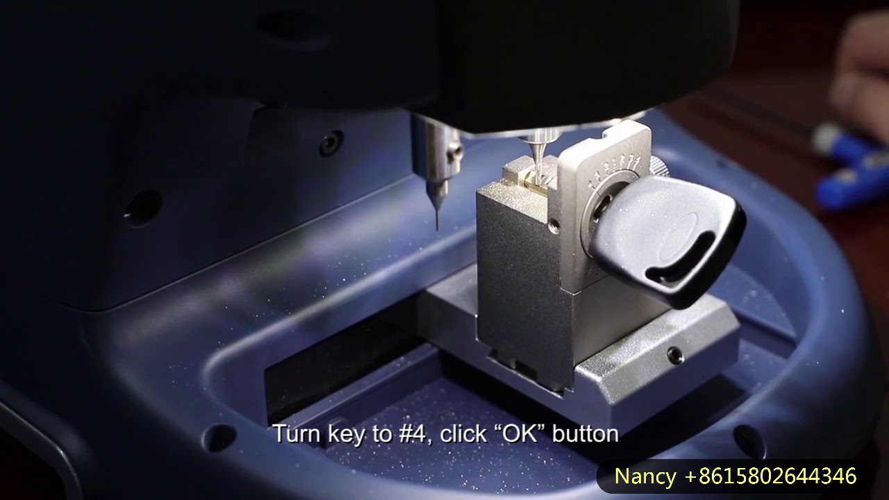 Beta Key Machine-cut FO21 Ford tibbe keys by S4 key Jaw - YouTube