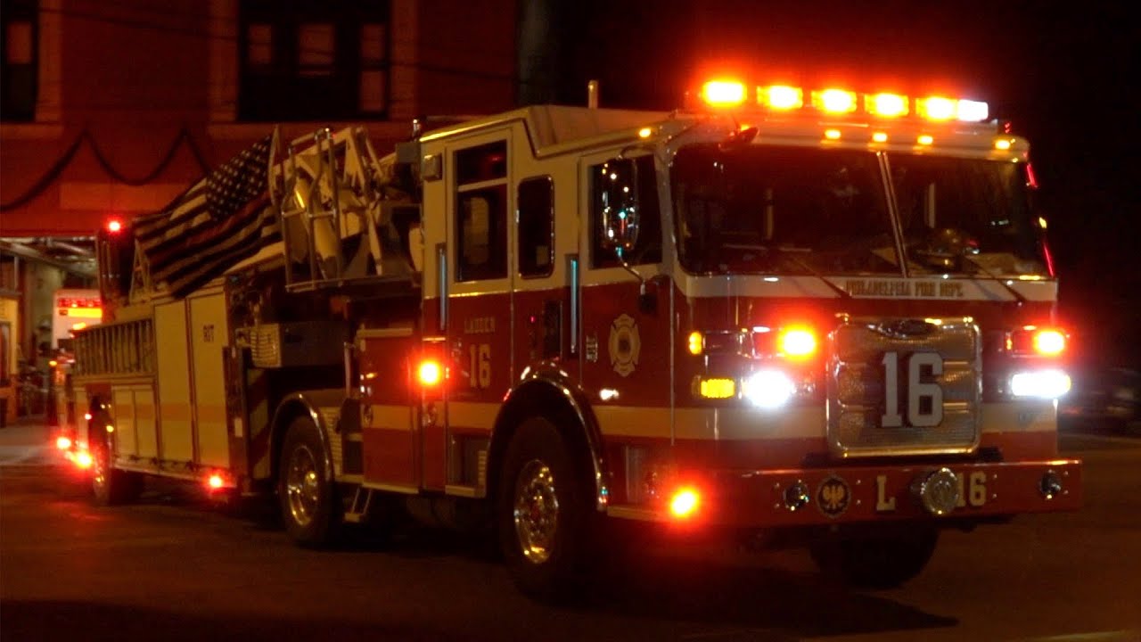 PFD Ladder 16 Responding - YouTube