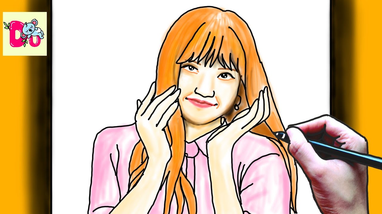 LISA BLACKPINK drawing tutorial || DU ARTS PRO - YouTube