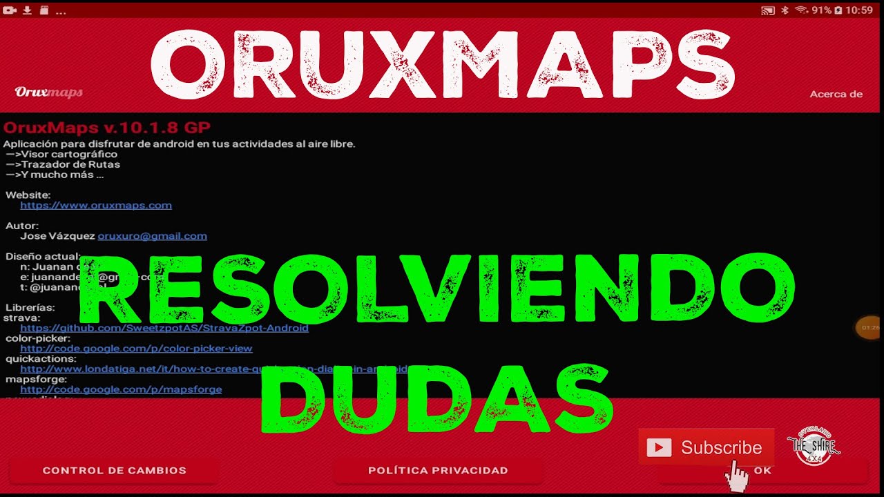 Oruxmaps Resolviendo Dudas. - YouTube