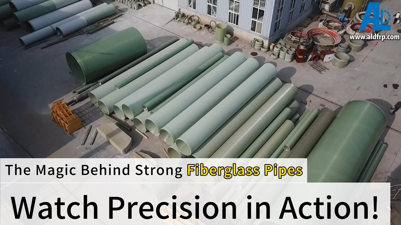 GRP pipe product process with filament winding machine! - YouTube