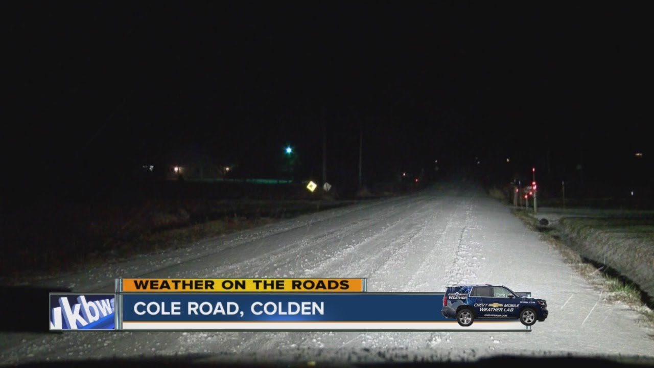 Road conditions in the mobile weather lab on 219 southbound - YouTube