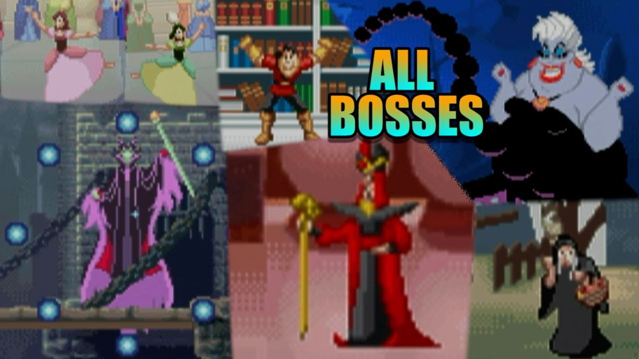 All Bosses | Disney Princess (GBA) - YouTube